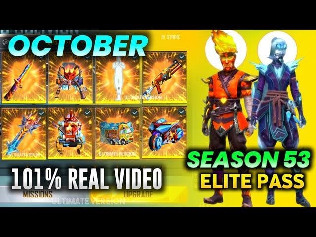 Free Fire Elite Pass Season 53 for October: Rewards, expected release ...