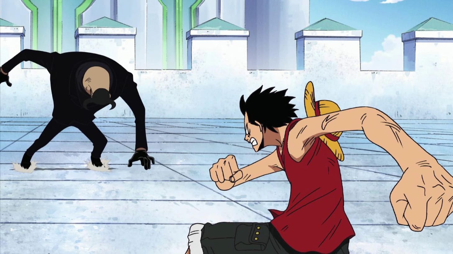 In what episode does Luffy use gear 2?