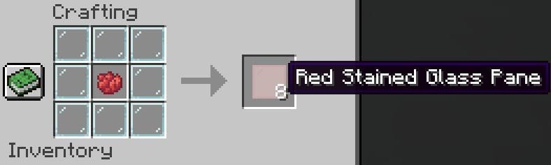 Stained Glass Pane Blocks in Minecraft