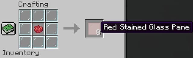Stained Glass Pane Blocks in Minecraft