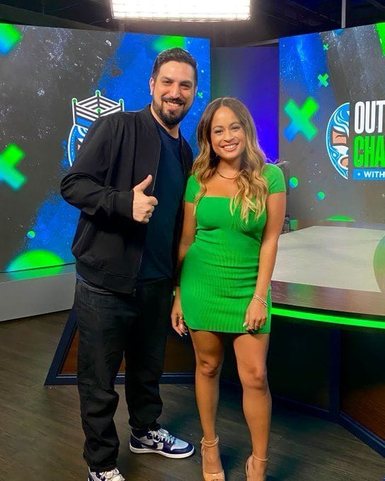 Kayla Braxton enjoys interviewing WWE star Sami Zayn