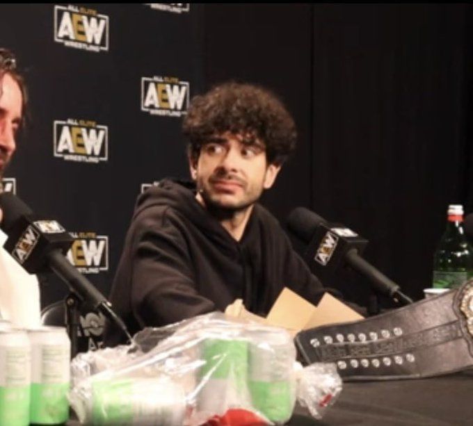 Twitter reacts to Tony Khan during awkward AEW media scrum