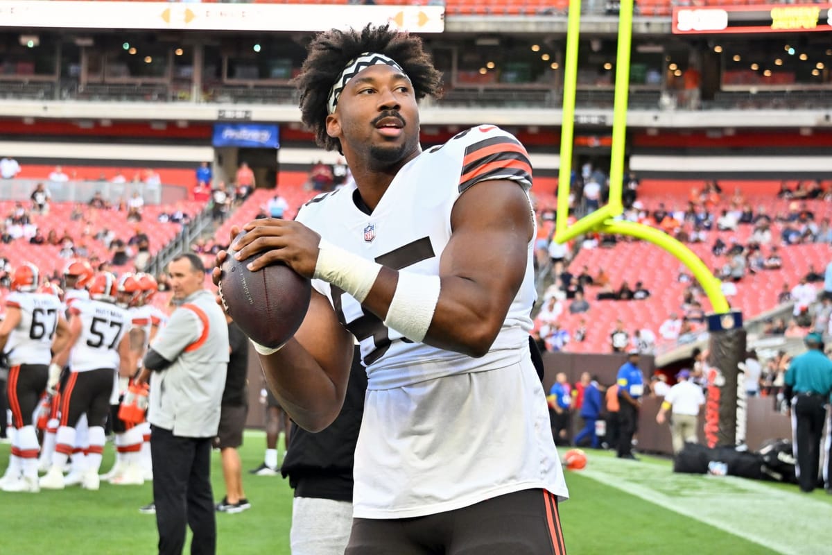 Is Myles Garrett playing tonight vs Steelers?