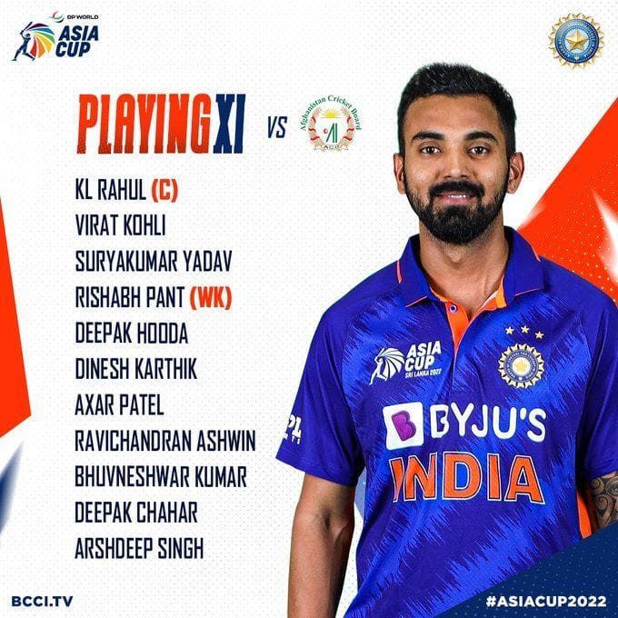 IND vs AFG Asia Cup 2022, Super 4 Match 5: Today's match players list ...
