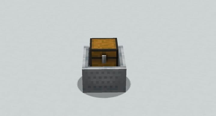 Minecart with Chest in Minecraft