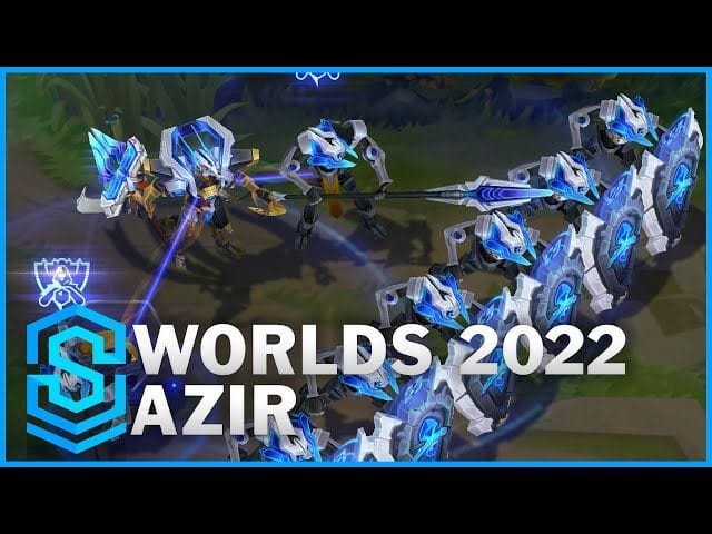 League of Legends new Worlds 2022 Azir, Ashen Knight Sylas, and Fright ...
