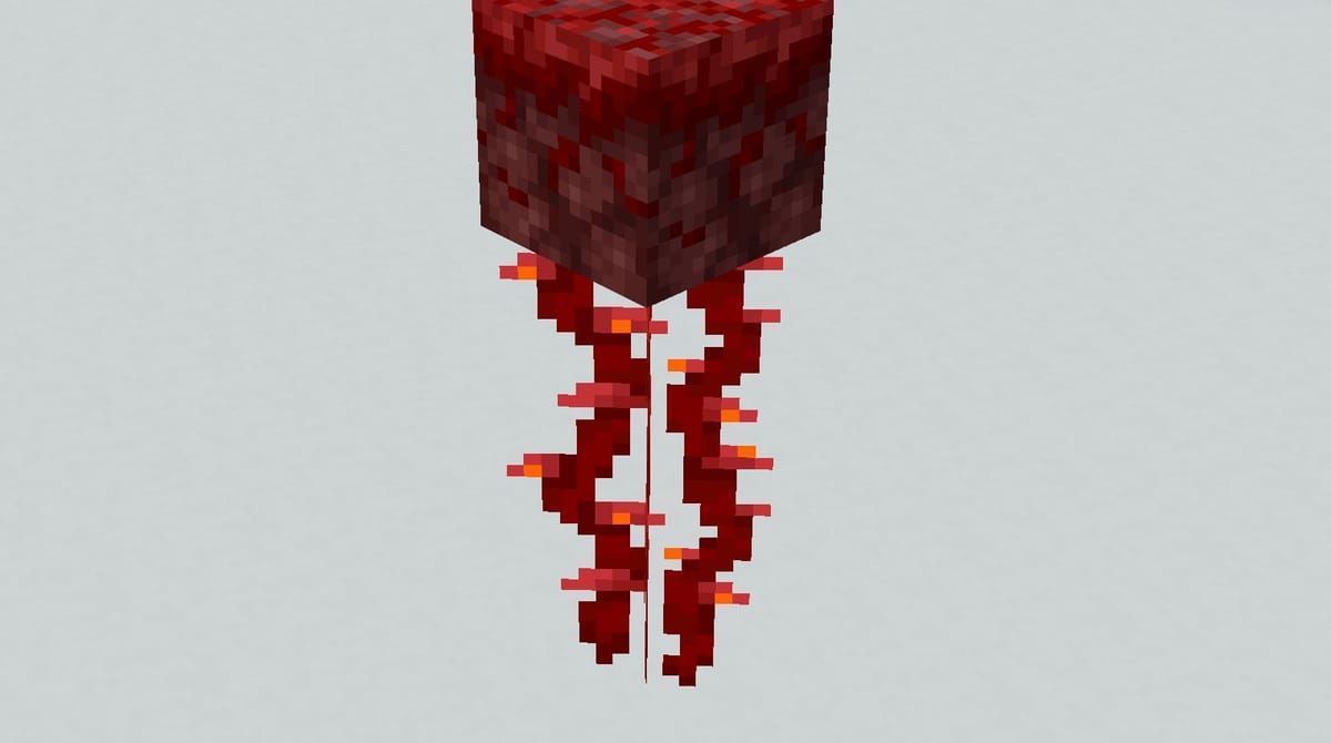 Weeping Vines in Minecraft