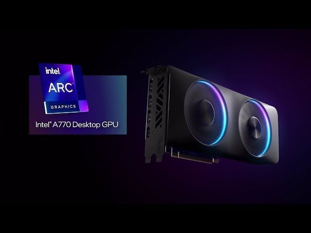 Intel ARC A770 dedicated desktop GPU