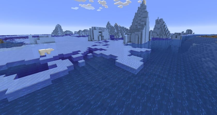 Frozen Ocean in Minecraft