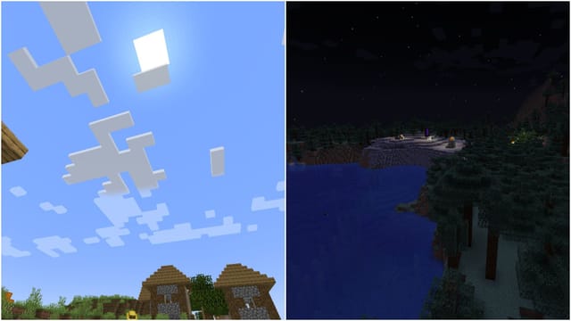 How does day-night cycle work in Minecraft?
