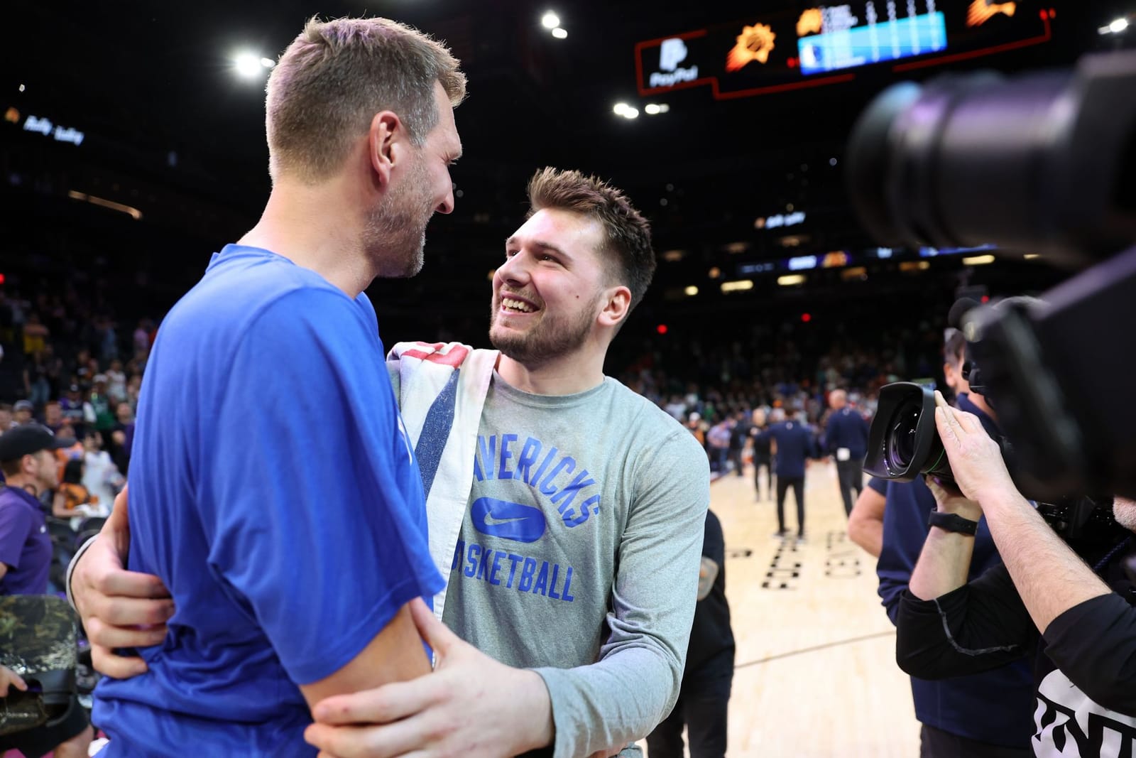 Video: Luka Doncic shows off exquisite tennis form at a charity event ...