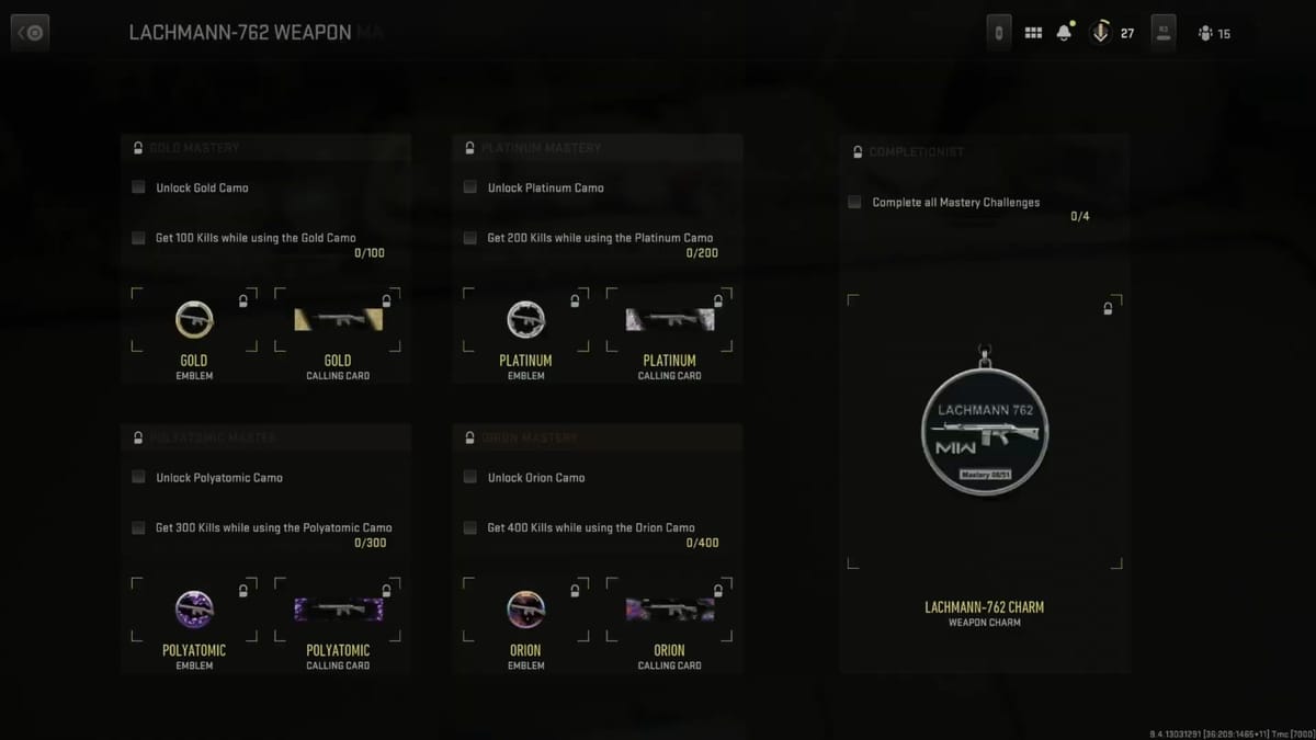 Modern Warfare 2 gun customization: How to obtain Mastery Camos