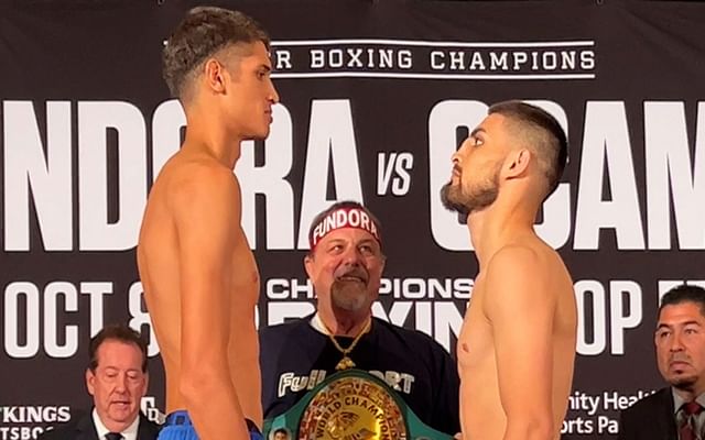 Sebastian Fundora vs. Carlos Ocampo timings