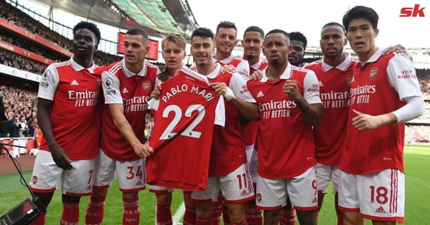 Arsenal stars play classy tribute to Pablo Mari who was stabbed at a ...