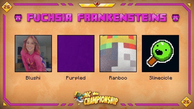 Minecraft Championship (MCC) 26: Full list of competing teams announced