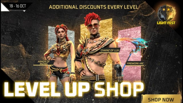 5 best items to get from Free Fire MAX Level Up Shop