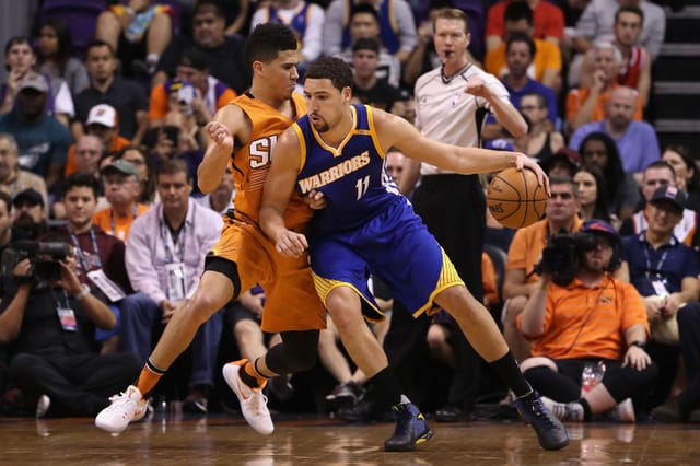 Devin Booker opens up on heated trash-talking with Klay Thompson during Phoenix Suns vs Golden ...
