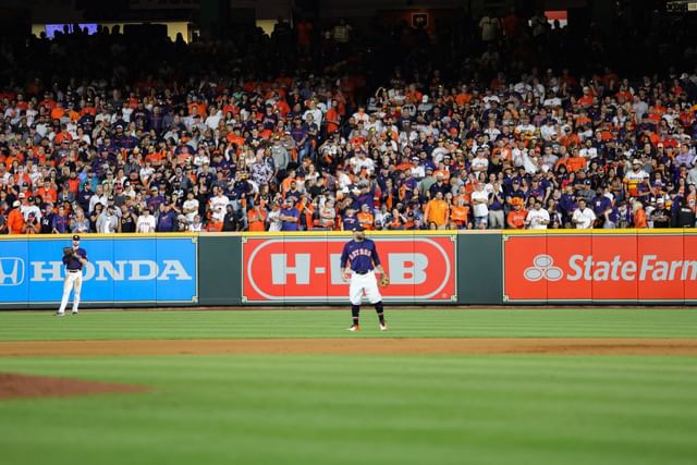 WATCH: Houston Astros fan gets ejected from Minute Maid Park following hilarious attempt to hug ...