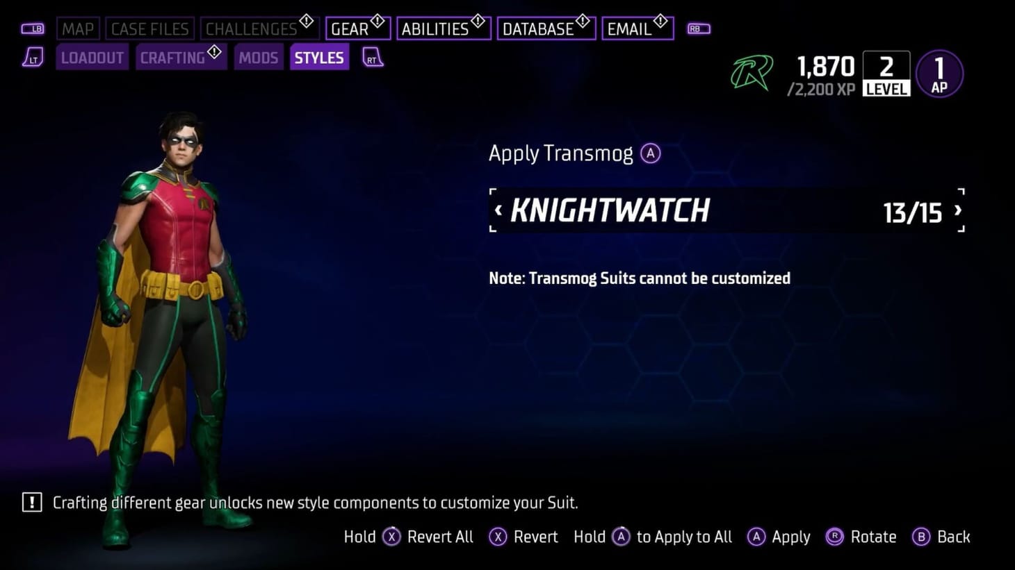 All Robin suits in Gotham Knights ranked