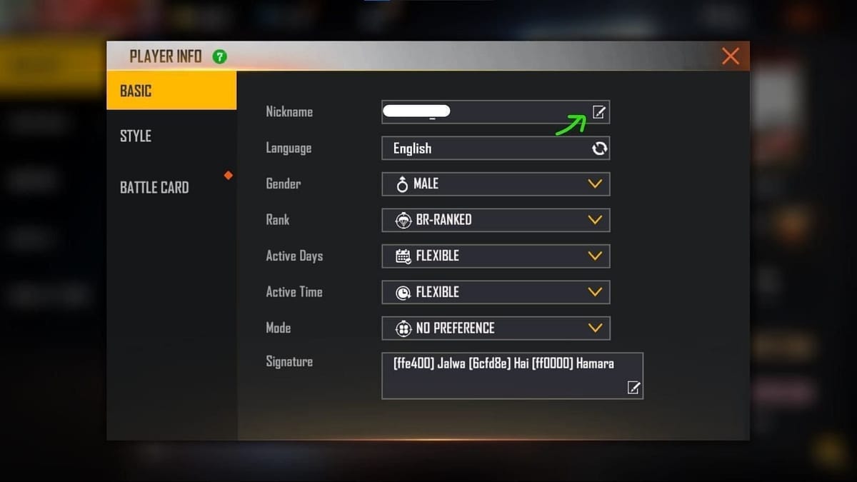 How to use Unicode 3164 to get invisible Free Fire MAX nicknames