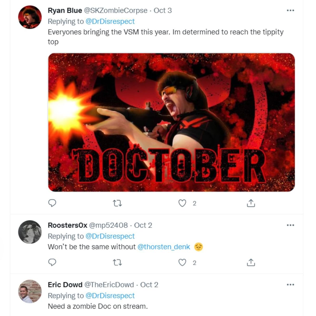 What is Dr DisRespect's "Doctober Contest?"