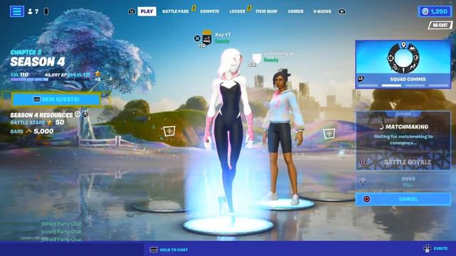 Who has the most crown wins in Fortnite Chapter 3 Season 4?