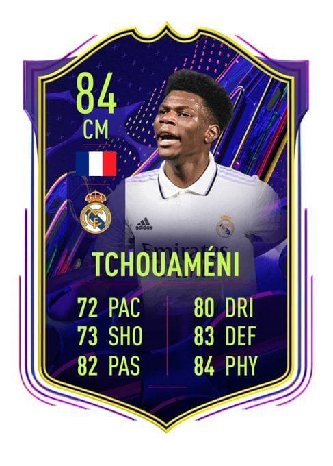 Aurelien Tchouameni in FIFA 23: Has his OTW (Ones To Watch) card ...