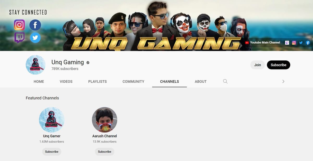 Unq Gamer's BGMI ID, stats, YouTube earnings, and more in October 2022