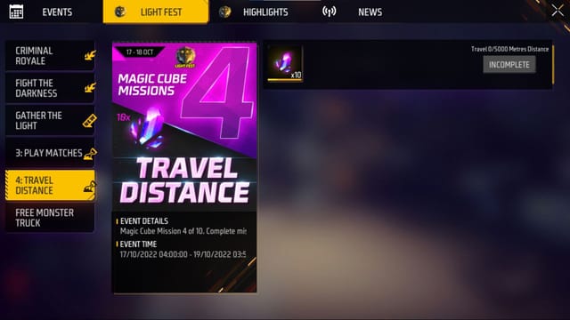 Garena releases fourth Magic Cube mission in Free Fire MAX