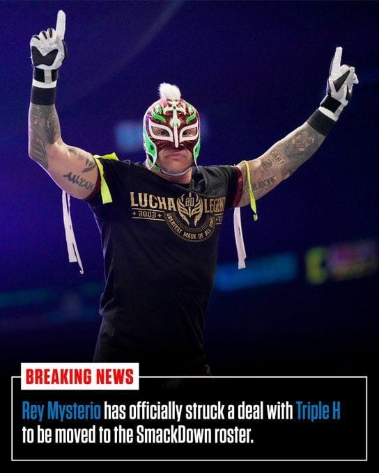 Watch: WWE's Rey Mysterio makes surprise appearance for another company ...