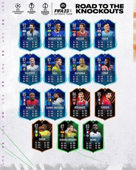 FIFA 23 releases Road to the Knockouts (RTTK) cards as Messi becomes ...