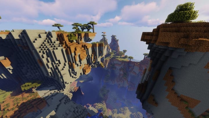 Shattered Savanna Plateau in Minecraft