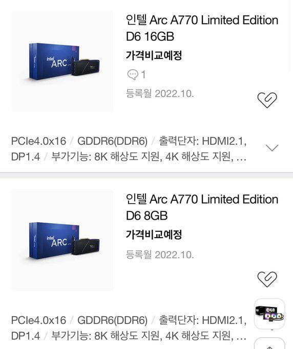 Intel Arc A770 vs AMD Radeon RX 6600