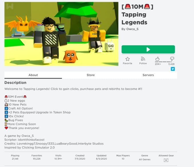 Tapping Legends codes in Roblox: Free pets, diamonds and more (October ...