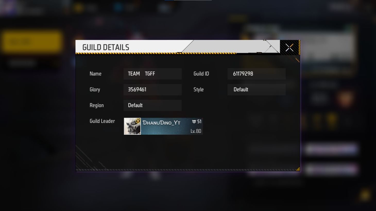 Telugu Gaming FF’s Free Fire MAX ID, headshots, guild, rank, YouTube ...