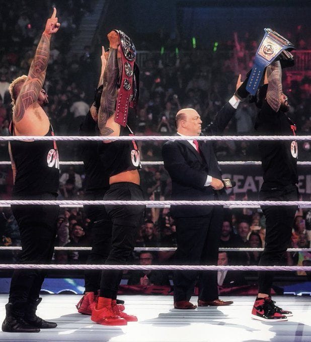 Solo Sikoa promotes the Bloodline segment for SmackDown