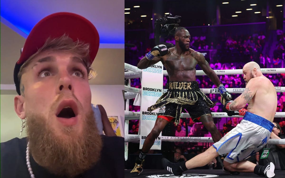 Jake Paul is speechless after Deontay Wilder KO