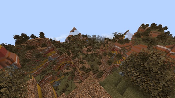Wooded Badlands in Minecraft