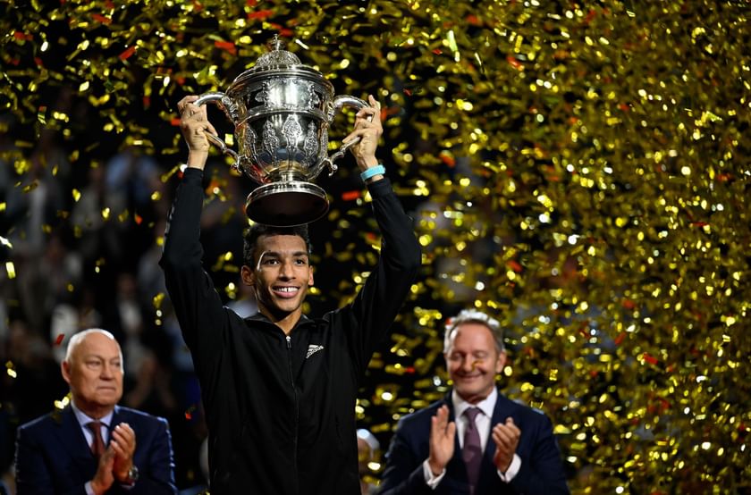 Felix Auger-Aliassime surpasses Rafael Nadal's career indoor titles record following consecutive ...