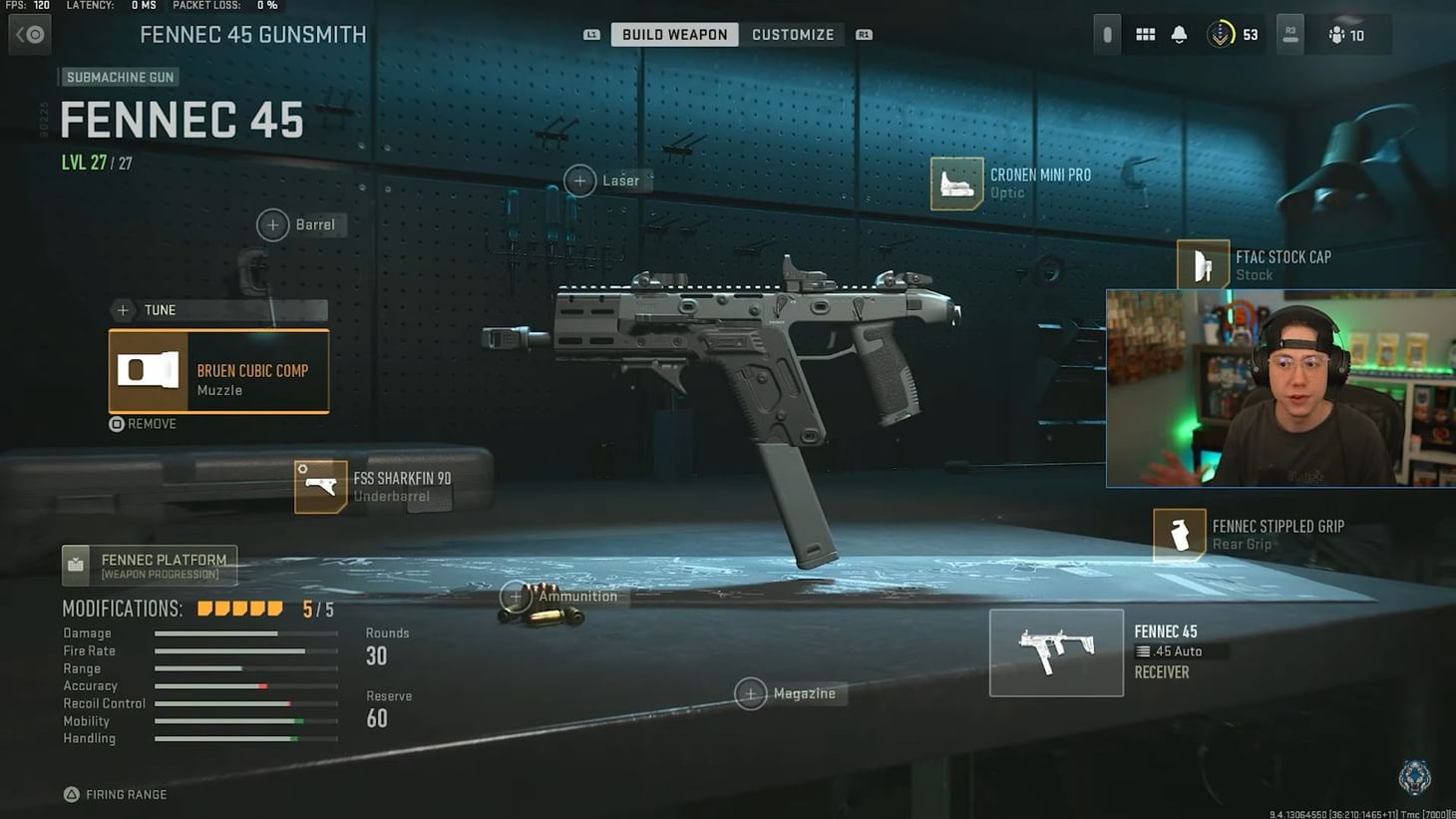 Best loadout for Fennec 45 in Modern Warfare 2