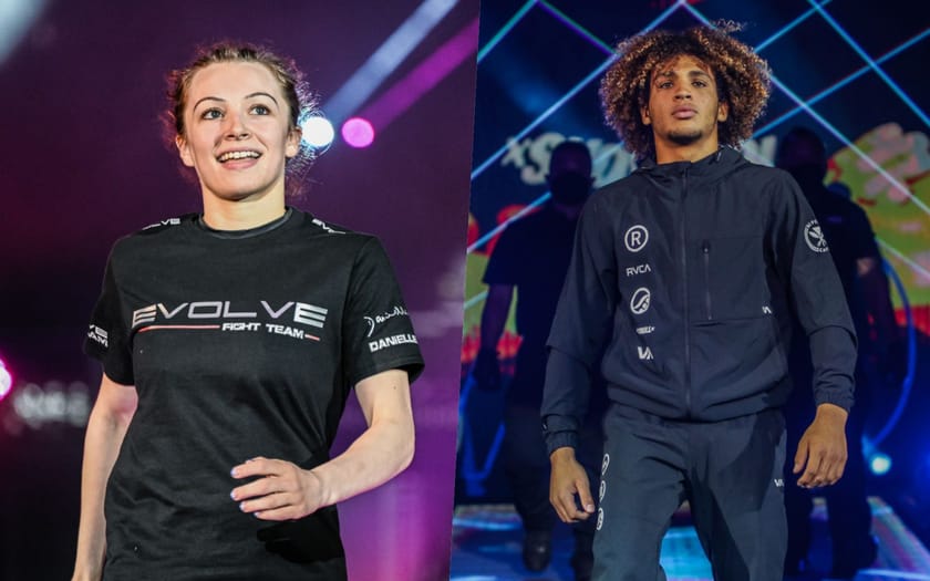 Danielle Kelly backing fellow BJJ fighter Kade Ruotolo in ONE ...