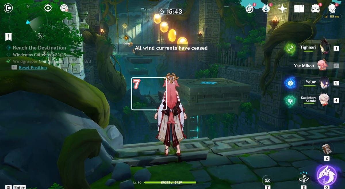 Genshin Impact Wind Chaser event speedrun guide for Day 4