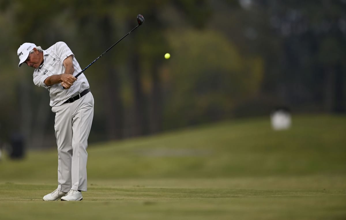Who was Fred Couples' caddie this week at SAS Championship?