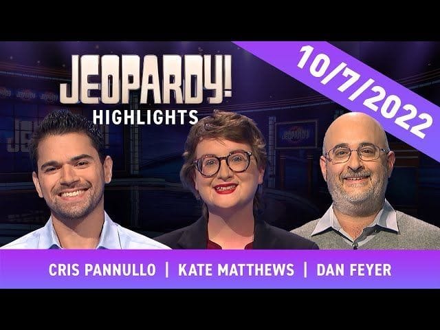 Who won Jeopardy! tonight? October 7, 2022, Friday