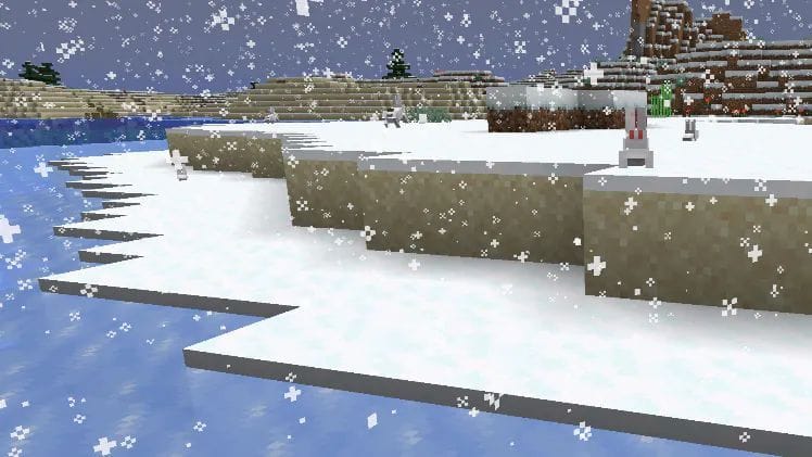 Snowy Beach in Minecraft