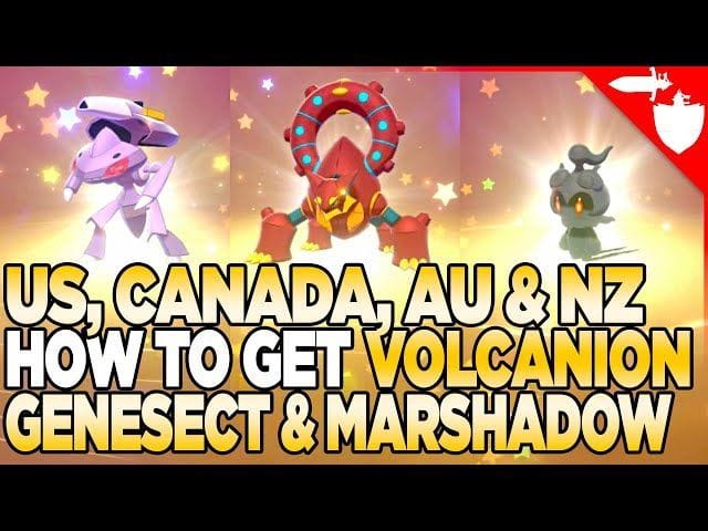 How to get Genesect, Volcanion, and Marshadow in Pokemon Sword and ...