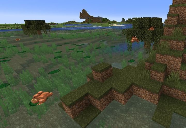 Frogs in Minecraft