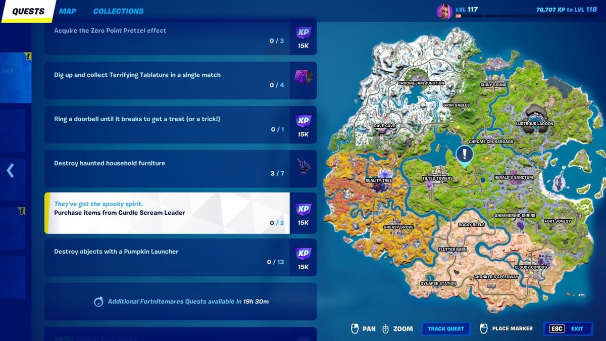 Where to find Curdle Scream Leader in Fortnite Chapter 3 Season 4