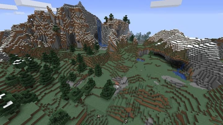 Windswept Hills in Minecraft