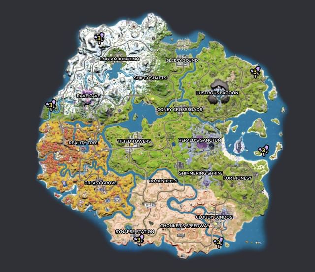 All Rift locations in Fortnite Chapter 3 Season 4
